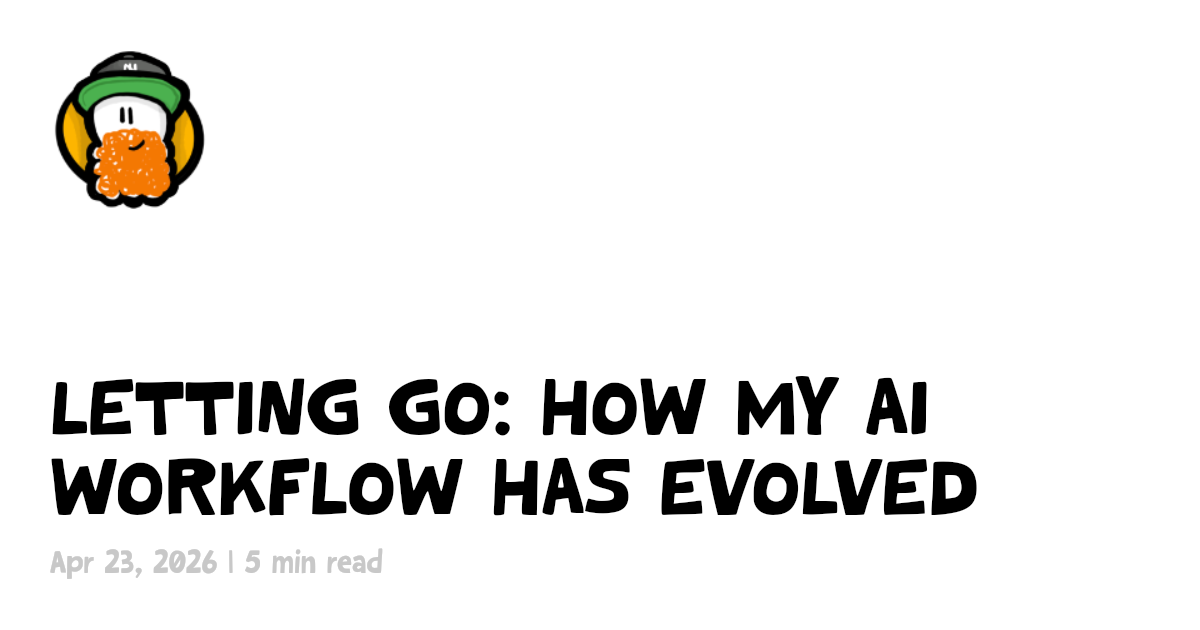 Letting Go: How My AI Workflow Has Evolved | mattbrailsford.dev