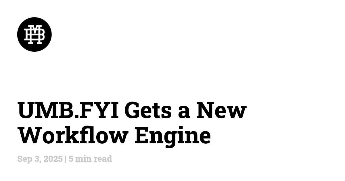 UMB.FYI Gets a New Workflow Engine | mattbrailsford.dev